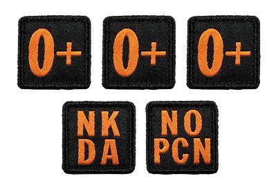 BLOOD TYPE PATCH KIT O POSITIVE - Sniper for clothing